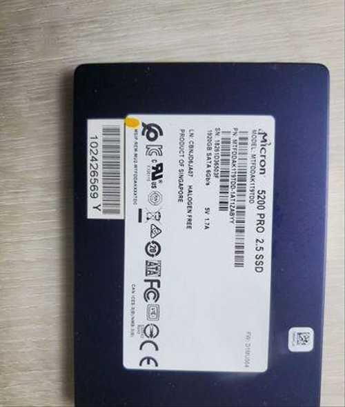 SSD Micron 5200 Pro 2tb