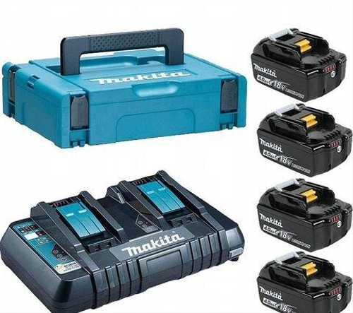 Аккумулятор Makita BL1840B (18В, 4А/ч, Li-Ion) 4шт