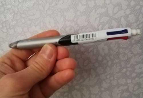 BIC Ручка шариковая 3+1HB, 3 цвета +карандаш