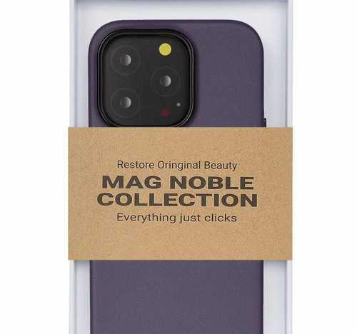 Чехол с MagSafe для iPhone 14 Pro Max MAG noble collection кожаный Soft touch