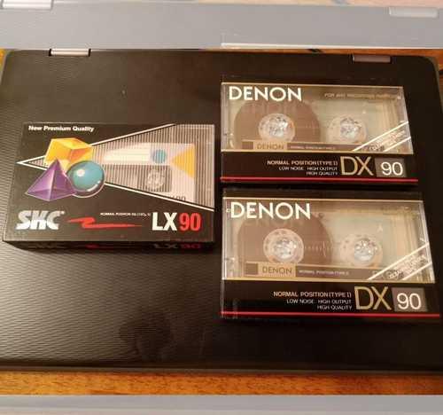 Аудиокассеты новые Denon DX90,Skc LX90