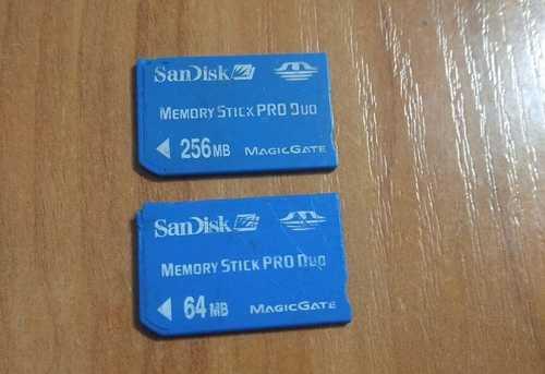 Карты памяти Memory Stick Pro Duo