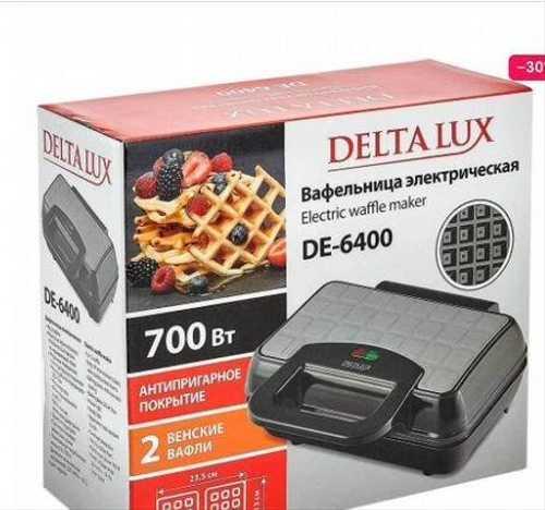 Вафельница Delta DE-6400, черный