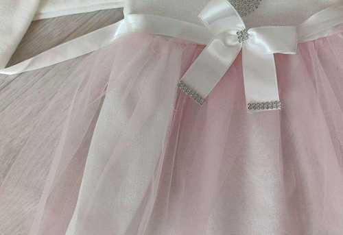 Платье для новорожденных для девочки 74-86