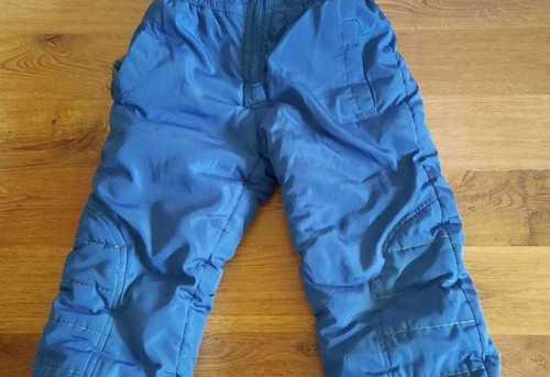 Детские зимние утепленные штаны брюки р.80