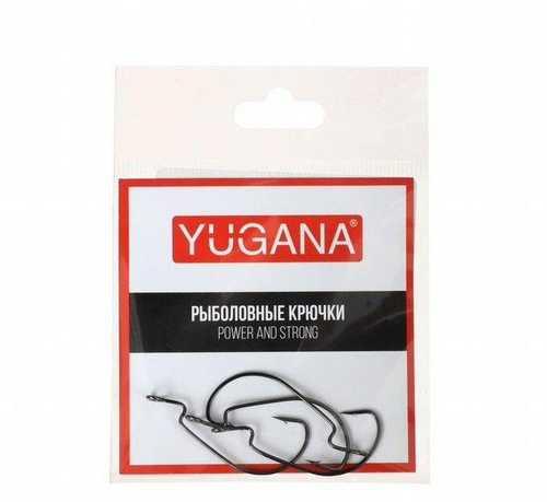 Крючки офсетные yugana Wide range worm big eye, №
