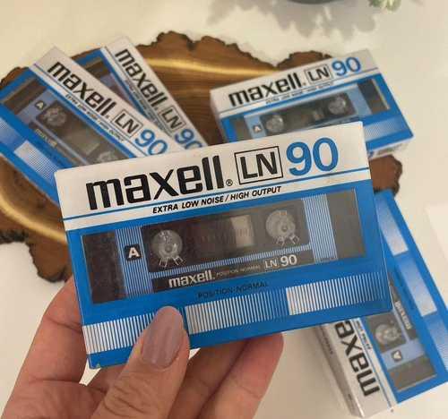 Аудиокассета maxell ln 90 чистая новая