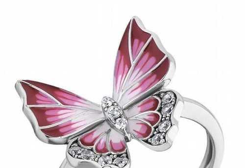Серебряное кольцо бабочка