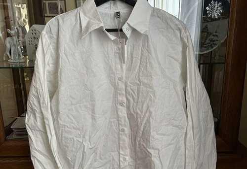 Рубашка женская оверсайз белая 42-46