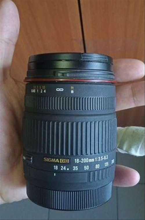 Объектив для Canon. Sigma DC 18-200 mm 3.5-6.3