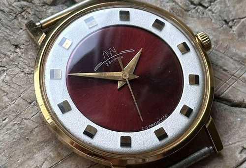 Редкие часы Луч 2209 биколор позолота AU20, СССР