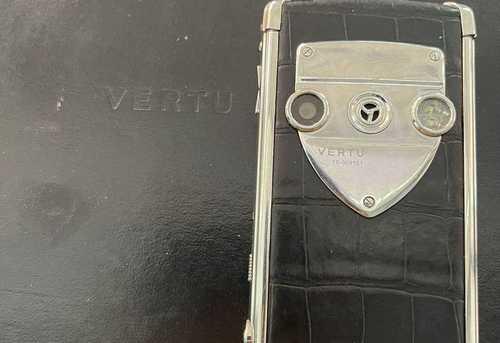 Vertu Constellation T нержавеющая сталь черная кожа аллигатора, 16 ГБ