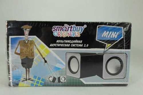Колонки SmartBuy mini, мощность 4Вт, USB, серые