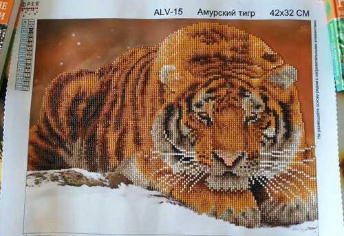 Алмазная мозаика "Амурский тигр"