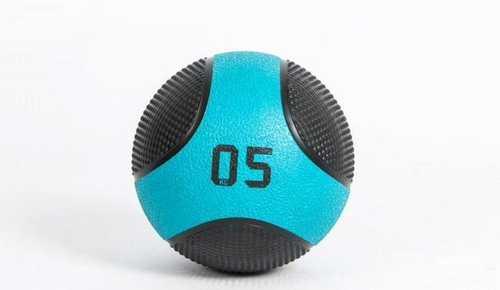 Медбол 5 кг, черный-синий livepro Solid