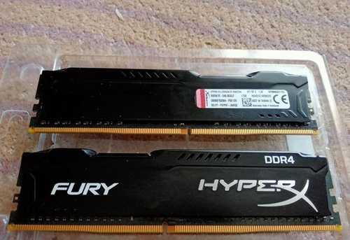 Оперативная память Kingston HyperX fury 4гб х2