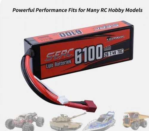 Аккумуляторная батарея Sanpadow 6100 mAh 7.4v Lipo