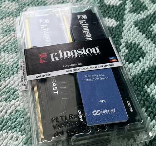 Оперативная память ddr5 32gb kingston fury