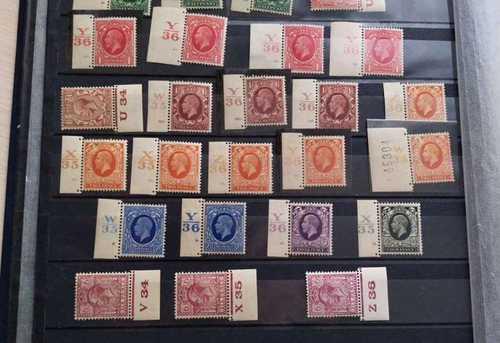 Почтовые марки Великобритания Георг Торино 1957