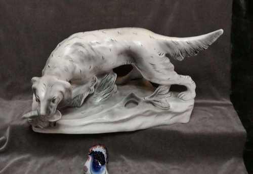 Статуэтка охотничьей собаки ссср,1960х, редкая