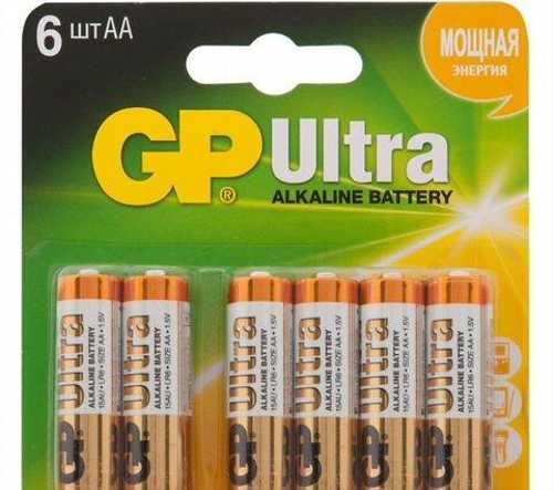 Батарейки GP 15AU-CR6 Ultra Alkaline AA #243398