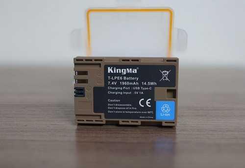 Аккумулятор Kingma LP-E6 1960mAh Type-C