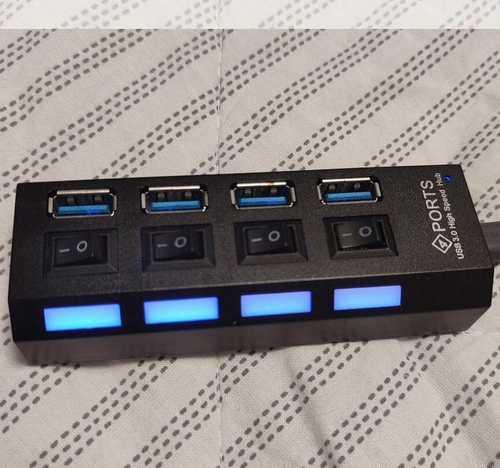 Usb хаб Ports USB 3.0 High Speed Hub