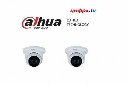 2 камеры видеонаблюдения Dahua DH-HAC-HDW1500tlmqp
