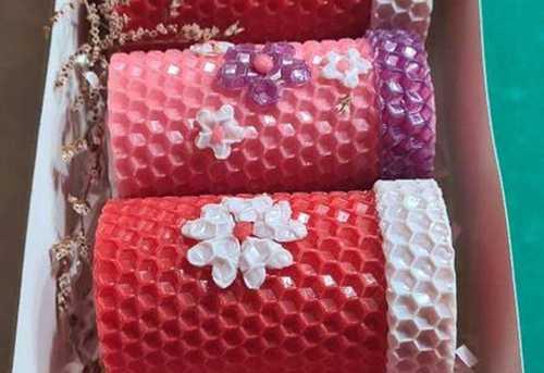 Подарочный набор свечей с маслом лесная ягода