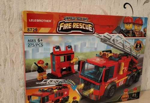 Конструктор пожарная часть пожарные lego