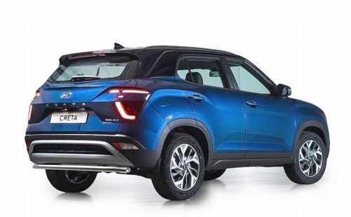 Защита заднего бампера d57 Hyundai Creta 2