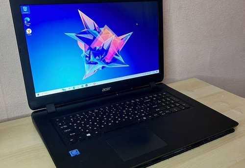 Мощный гигант Acer 17,3" 4 ядра/1000гб/4гб озу