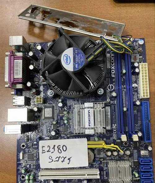 Мат. плата S775 Foxconn 45CMX DDR2 + CPU E2180