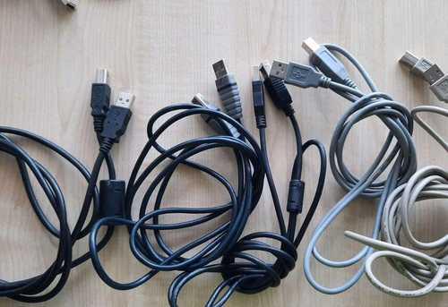 Кабели USB A - USB B, usba - USBmini, USB papa-mam
