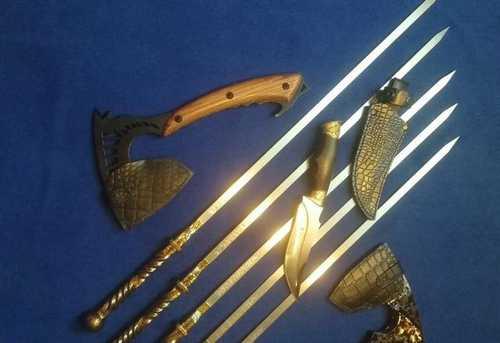 Шампура,ножи,топоры для охотников и туристов