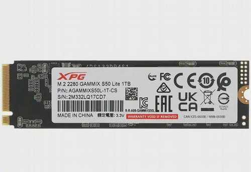 1000 гб SSD M.2 накопитель adata XPG gammix S50 Li