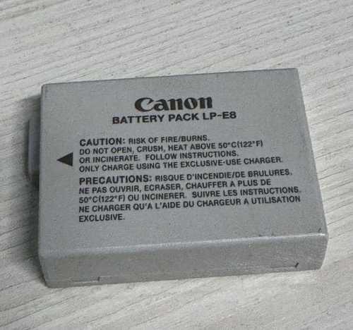 Аккумулятор canon lp-e8