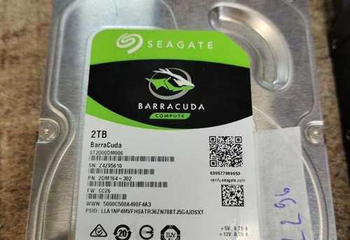 Жесткий диск 3.5 Seagate Barracuda ST2000DM006