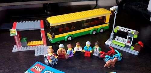 Lego 60154 автобусная остановка