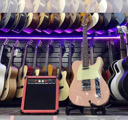 Электрогитара Telecaster + Комбоусилитель 15вт