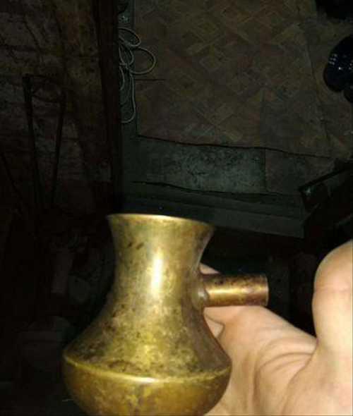 Турка для кофе СССР латунная