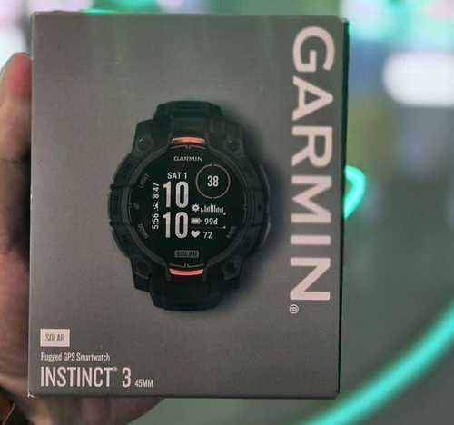 Garmin Instinct 3 45mm Solar Black