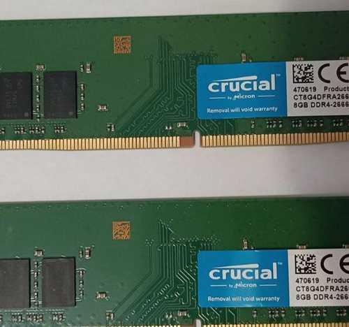 Оперативная память, dimm, DDR4, 8Gbх2