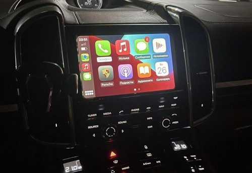 Мультимедиа apple carplay на porsche cayenne 958