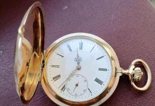 Золотые антикварные карманные часы