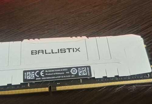 Crucial Ballistix White 3000 мгц 16gb DDR4