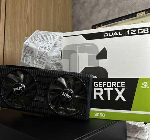 Видеокарта palit RTX 3060 12 gb