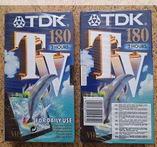 VHS Видеокассеты TDK TV 180 3Hours Новые запечатан
