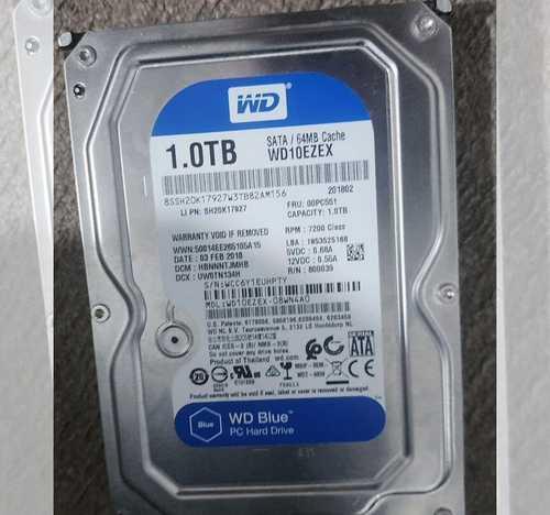 Жёсткий диск HDD 1 Tb