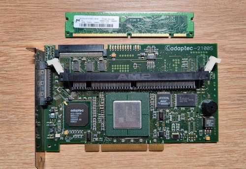 Scsi raid контроллер Adaptec ASR-2100S PCI